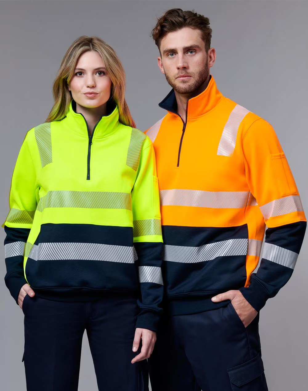 Unisex Vic Rail Hi Vis Safety Jumper