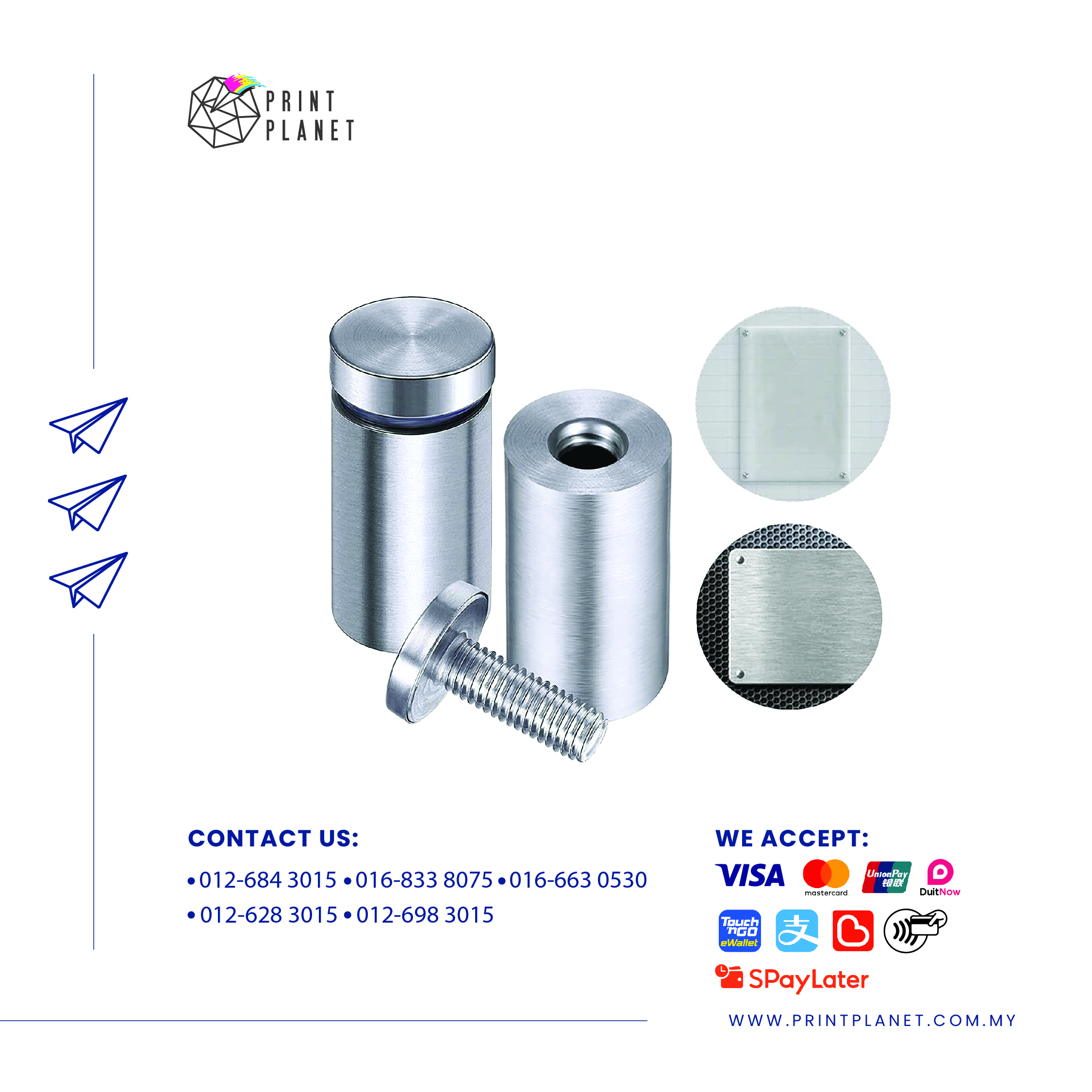 Stainless Steel Standoff Screw - Print Planet