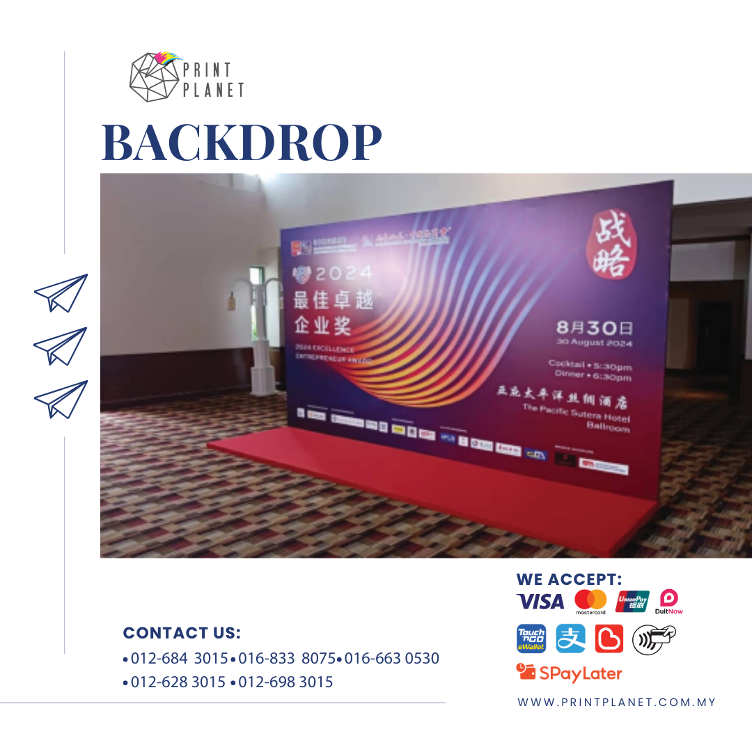 Tarpaulin Backdrop (Custom Size) - Print Planet