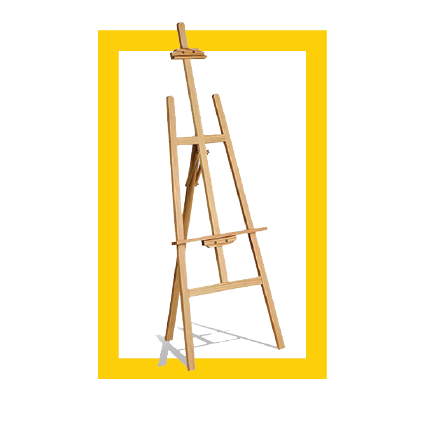 Wooden Easel Stand - Print Planet