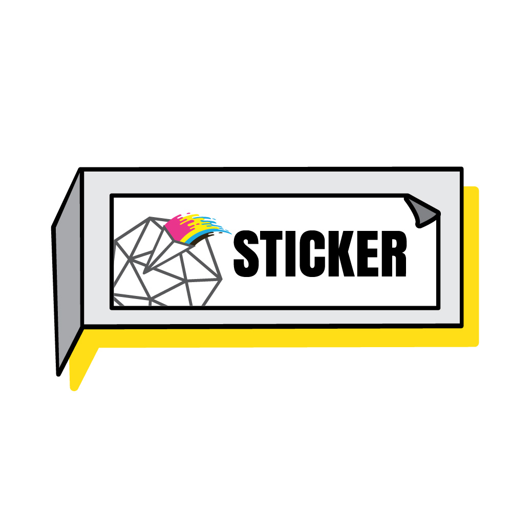 Bubble Free PVC White Sticker (Matte) (Custom Size) - Print Planet