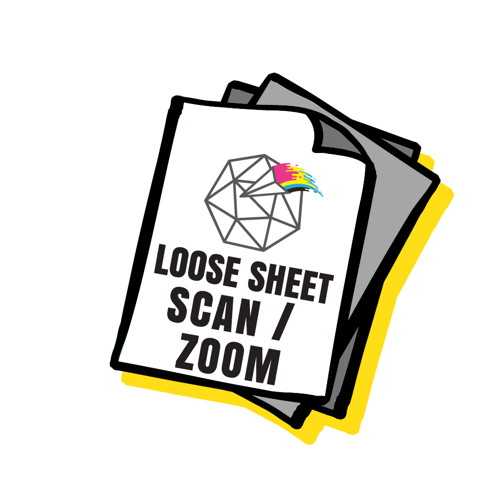 Upload Design - Loose Sheet (Scan / Zoom) - Print Planet