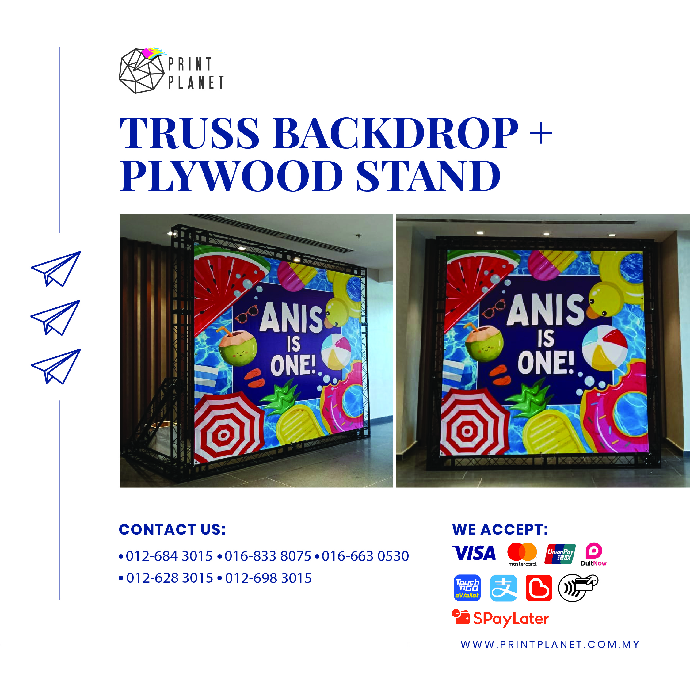 Backdrop + Exhibition Truss Stand - Print Planet