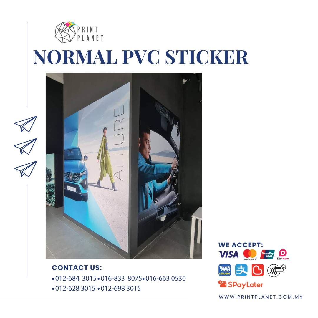 Normal PVC White Sticker (Matte) (Custom Size) - Print Planet
