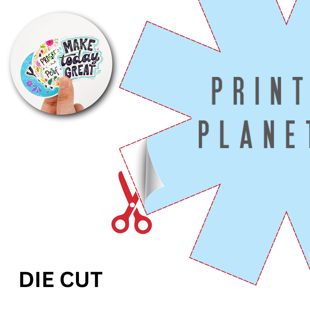 Normal PVC White Sticker (Matte) (Custom Size) - Print Planet