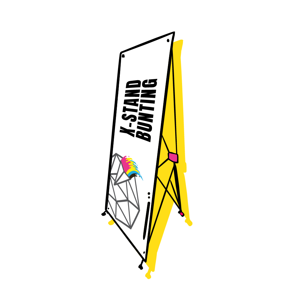 X-Bunting Stand + Bunting - Print Planet